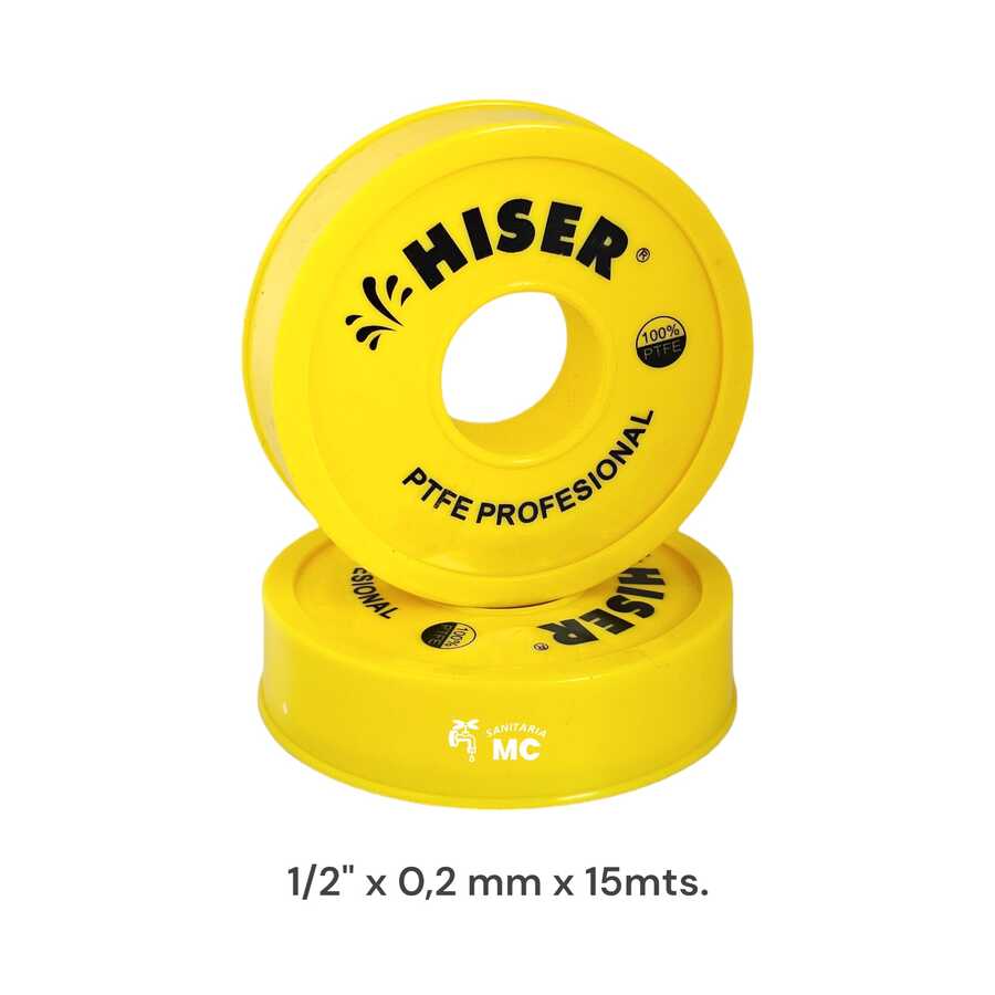 Sanitaria MC - TEFLÓN 1/2 0.2MM X 15MTS HISER ALTA DENSIDAD