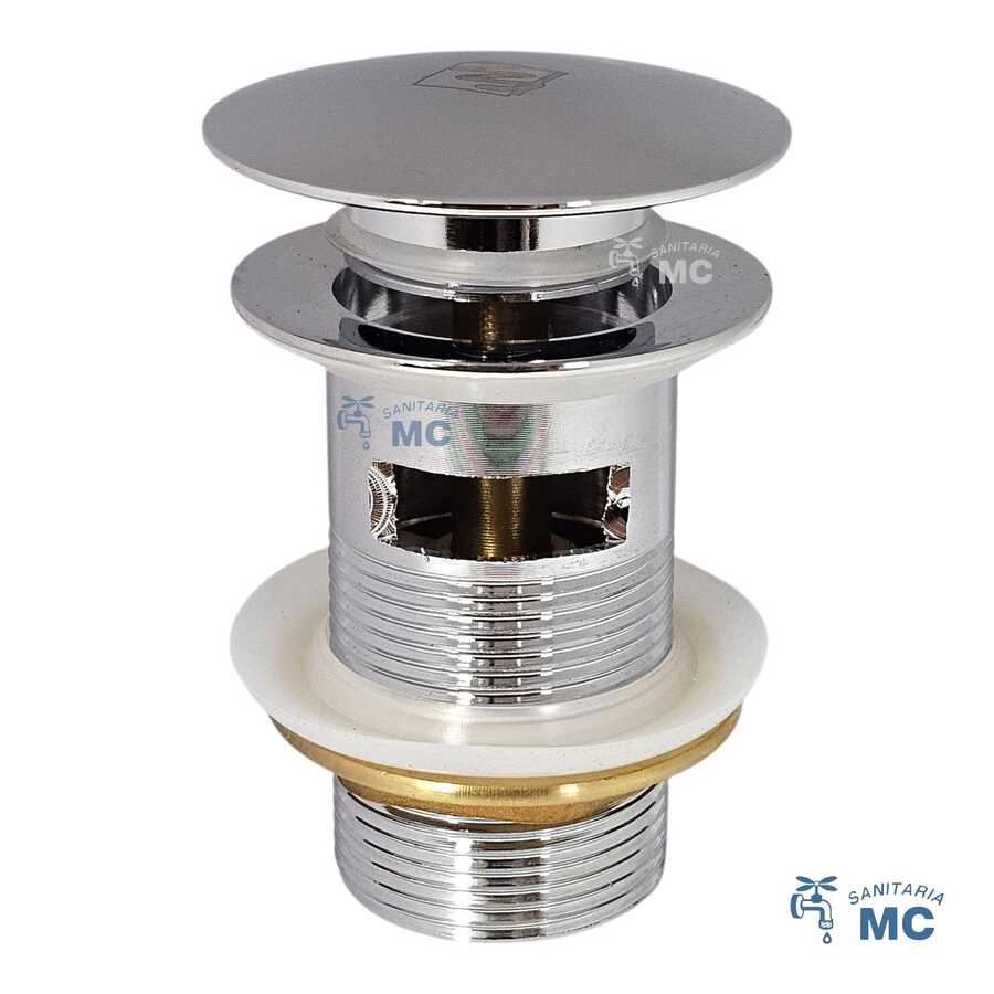 Sanitaria MC - VALVULA TIP-TOP LAV C/DESB. 1-1/4" T/PLUS BRONCE [CROMO]